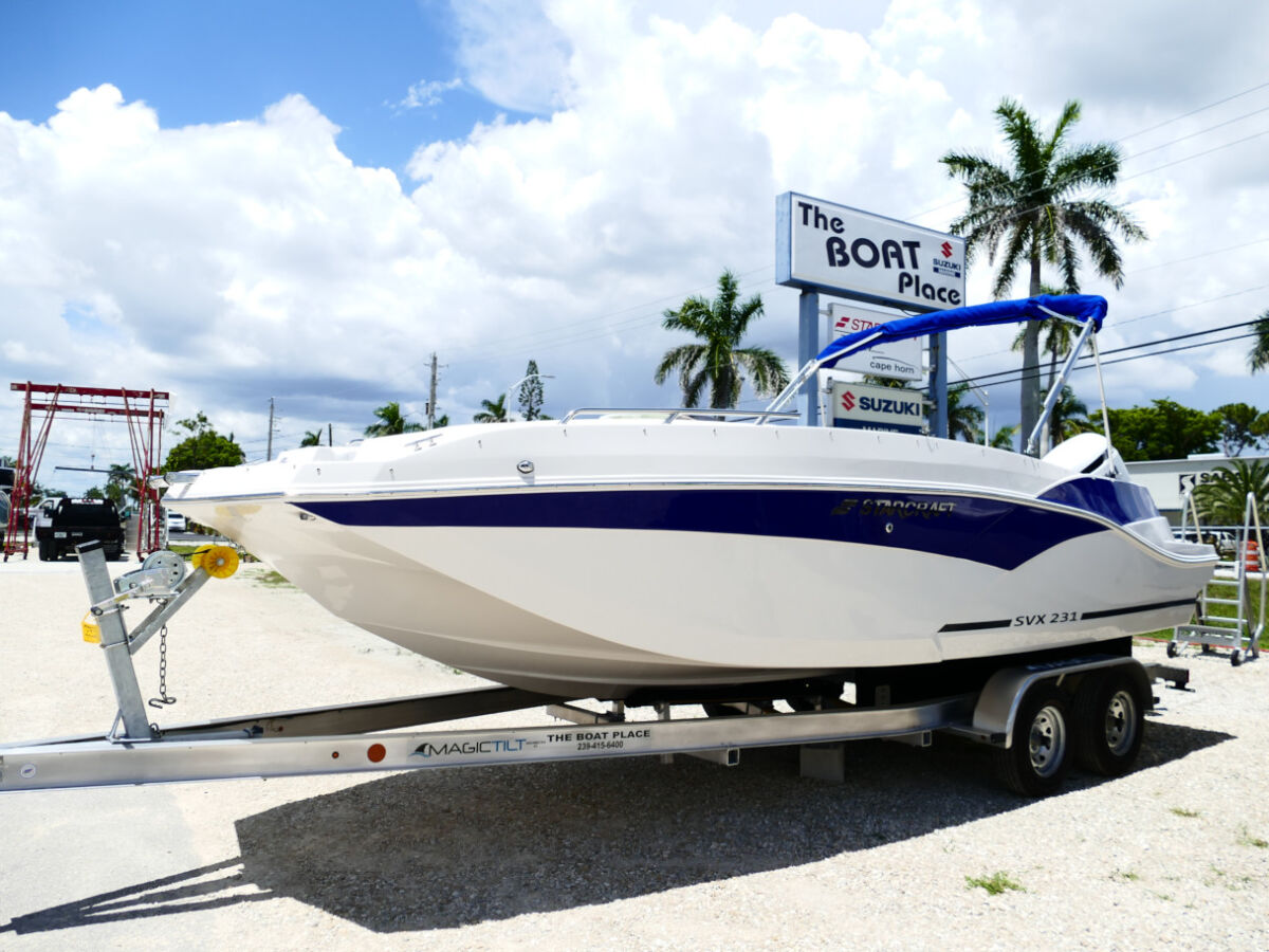 2026 Starcraft SVX 231 DH OB Dual Helm Boat Blueberry #62F