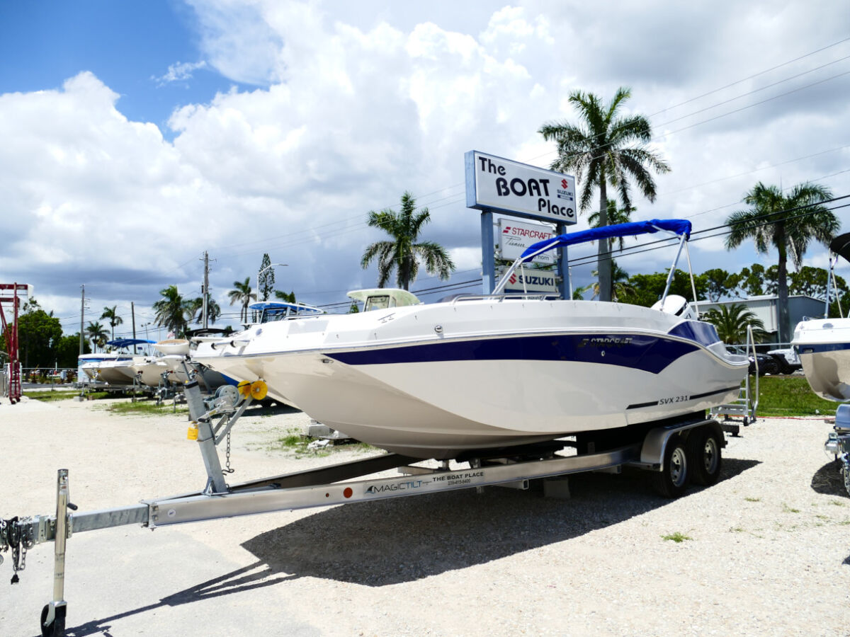 2026 Starcraft SVX 231 DH OB Dual Helm Boat Blueberry #62F